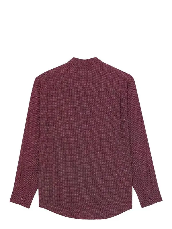 Saint Laurent Cassandre Buttoned Dotted Shirt - Red