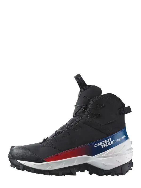 SALOMON Lace-up High Top Sneakers With Pull Tab - Black