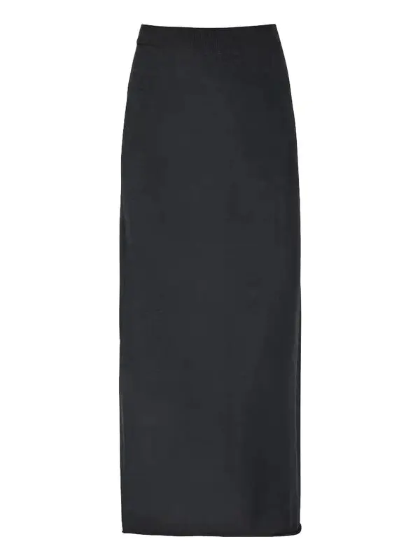 LISA YANG Charlotta Knitted Skirt - Grey