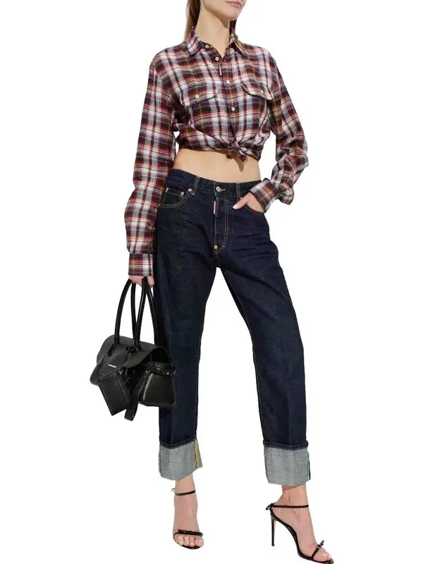 Dsquared2 Check Pocket Shirt - Red