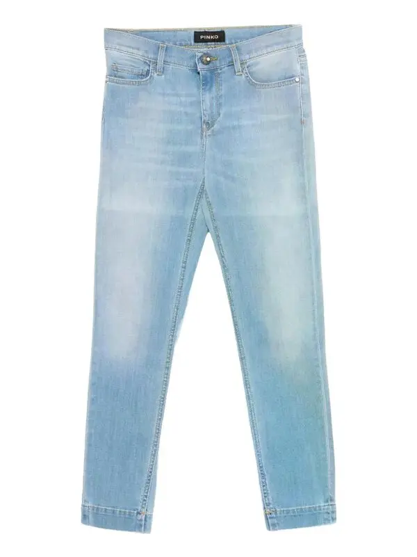 Pinko Sabrina 32 Frayed Skinny Jeans - Blue