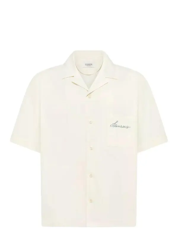 LANEUS Chest-pocket Shirt - Neutrals