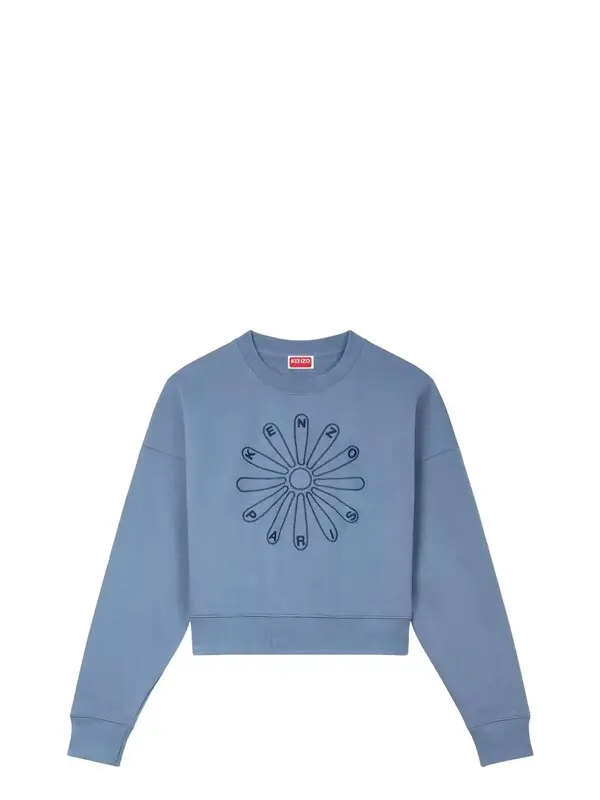 Kenzo Floral Print Sweater - Blue