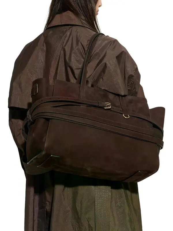 Moschino Tie Me Tote Bag - Brown