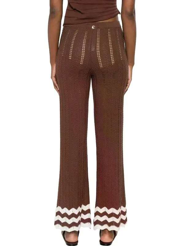 TWINSET Knitted Trousers - Brown