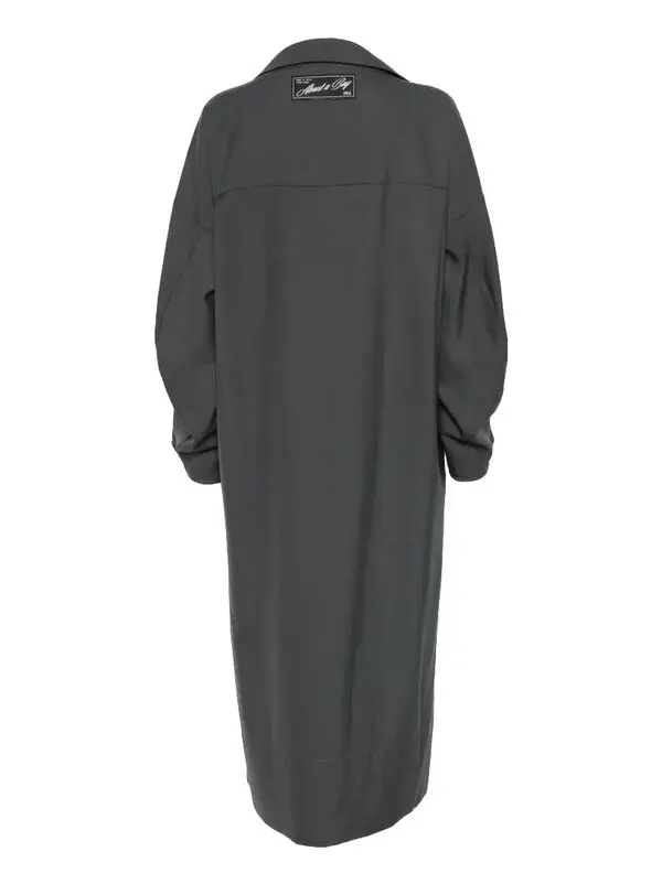 Erika Cavallini Button Front Shirt Dress - Grey