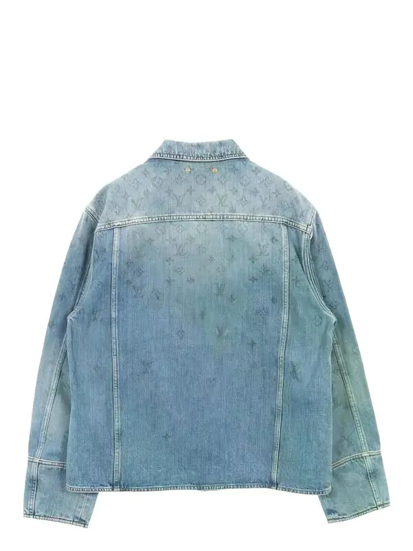 LOUIS VUITTON Monogrammed Denim Jacket - Blue