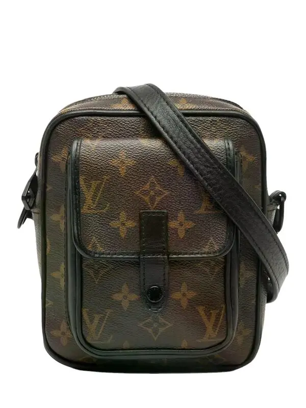 LOUIS VUITTON Monogram Macassar Christopher Wearable Crossbody Bag - Brown