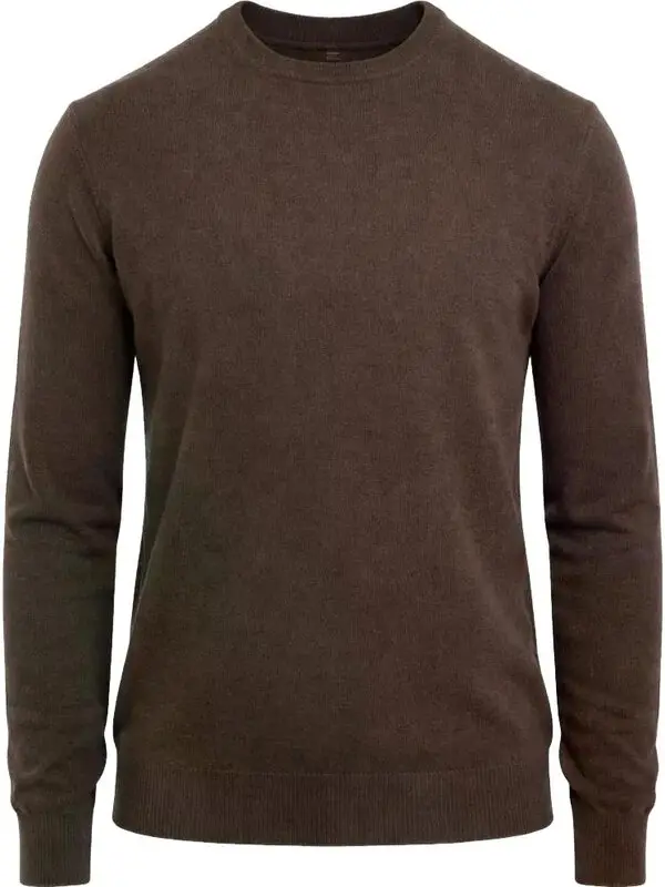 FILIPPO DE LAURENTIIS Crew Neck Cashmere Sweater - Brown