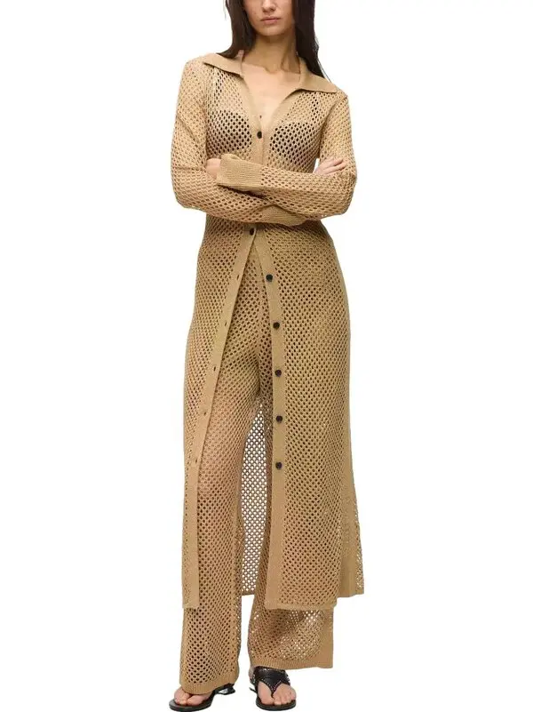 Karl Lagerfeld Crochet Detail Trousers - Neutrals