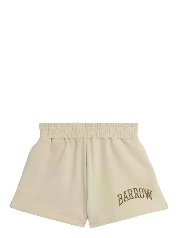 BARROW Shirred Detail Shorts - Neutrals