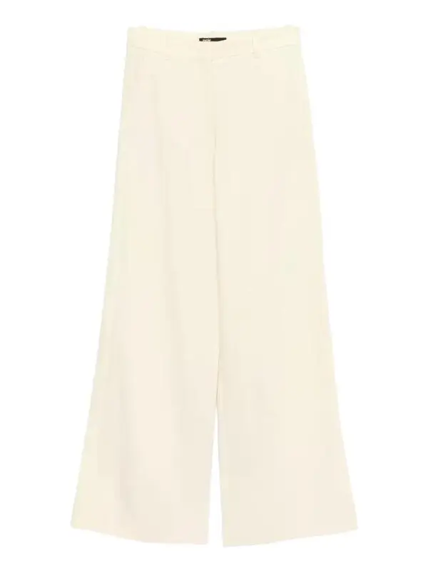 Maje Belt-loops Wide-leg Trousers - Yellow
