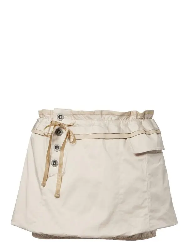 Isabel Marant Étoile Jamily Cotton-blend Mini Skirt - Beige