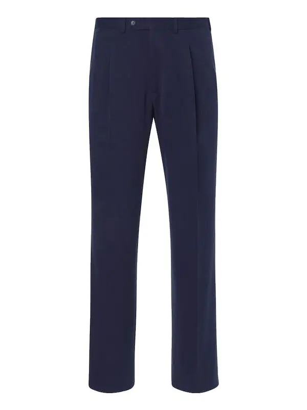SAMAN AMEL Amo Silk Wide-leg Pants - Blue