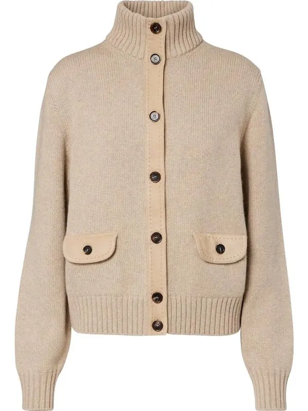 Loro Piana Parksville Cashmere Turtleneck Sweater - Beige