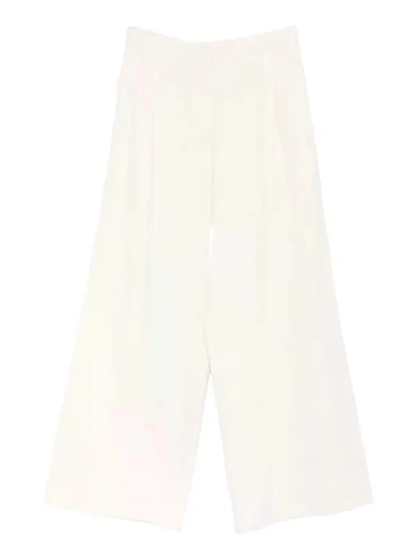 Dusan Zip-fly Wide-leg Trousers - Neutrals