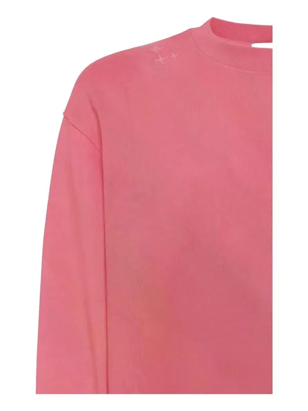LANEUS Crew Neck Sweatshirt - Pink