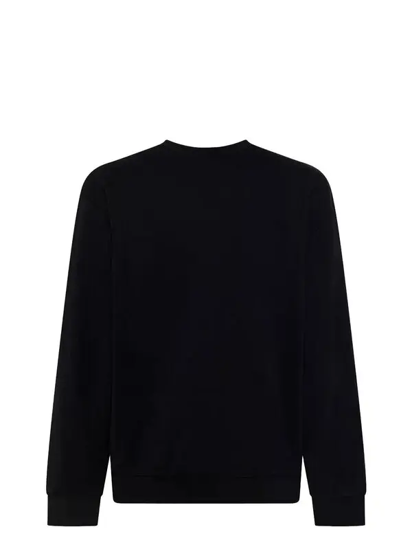 LANEUS Stitch Detail Sweatshirt - Black