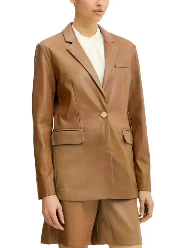 FRACOMINA Notched Lapel Blazer - Brown