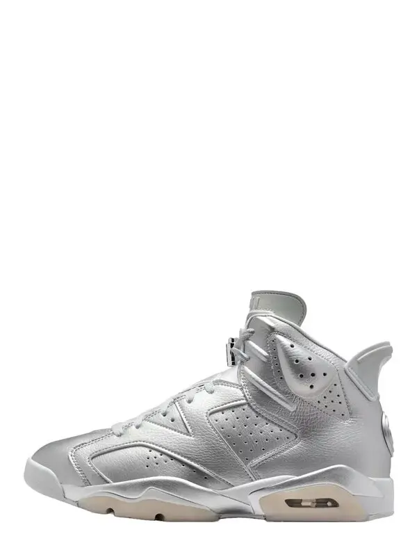JORDAN 6 Retro Psg Paris Saint-germain Leather Sneakers - Silver