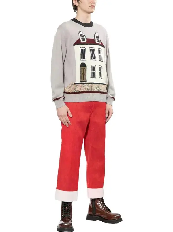 Junya Watanabe Crimson Tailored Trousers - Red