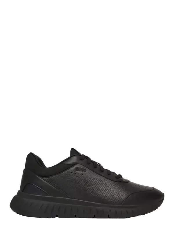Hugo Titanis Perforated Trainers - Black