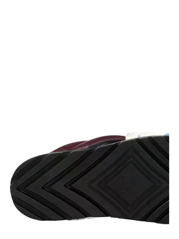 Mcm Criss-cross Logo Sandals - Blue