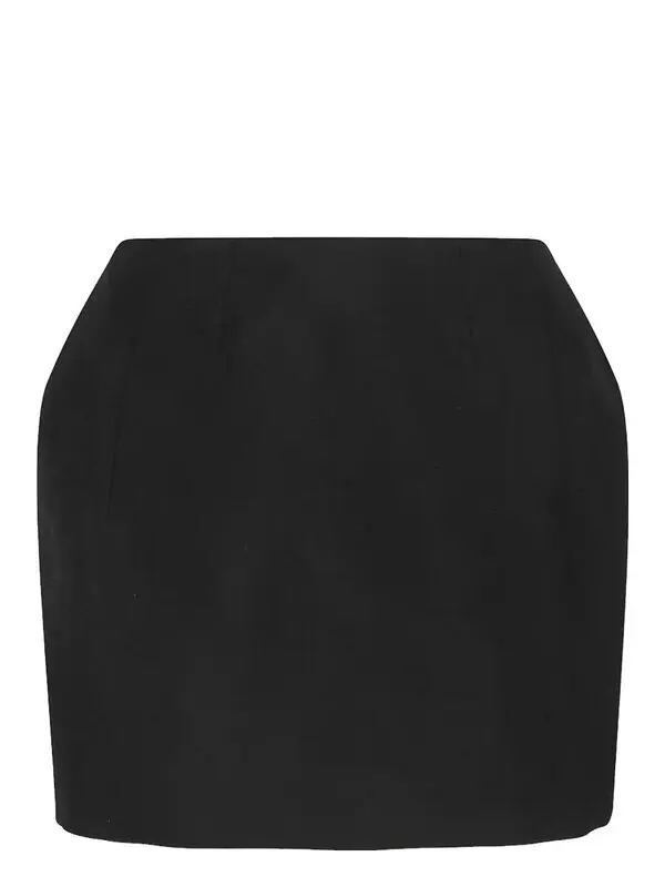 Magda Butrym Lace Trim Skirt - Black