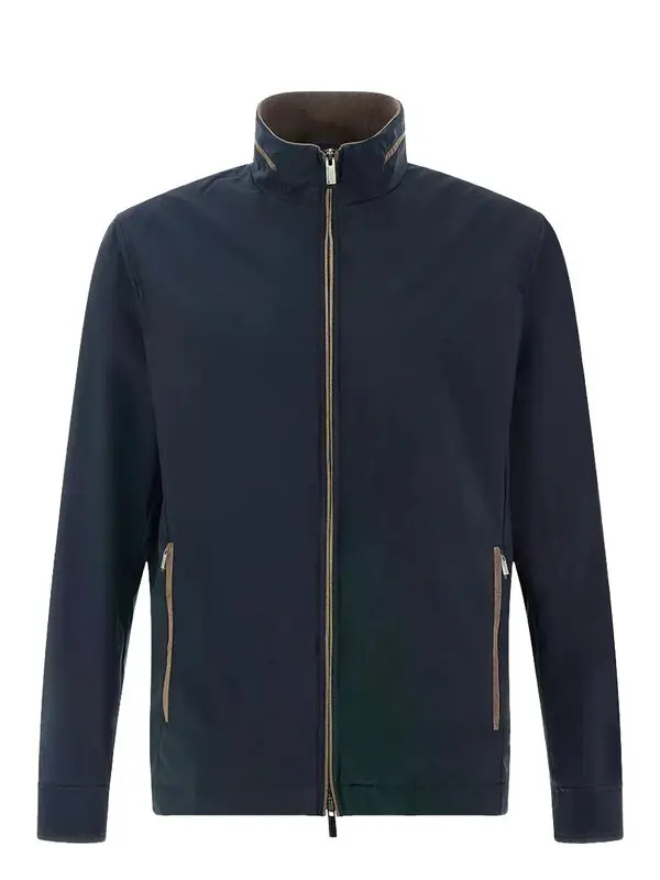 Paul & Shark Alcantara Detail Jacket - Blue
