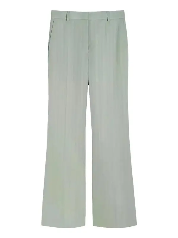 Stella McCartney Striped-pattern Trousers - Green