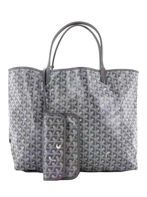 Goyard Saint Louis Coated Canvas Gm Tote Bag - Grey