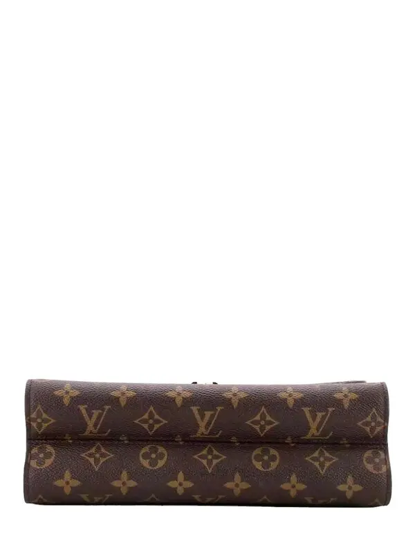 LOUIS VUITTON Victoire Handbag Monogram Canvas And Leather Shoulder Bag - Brown