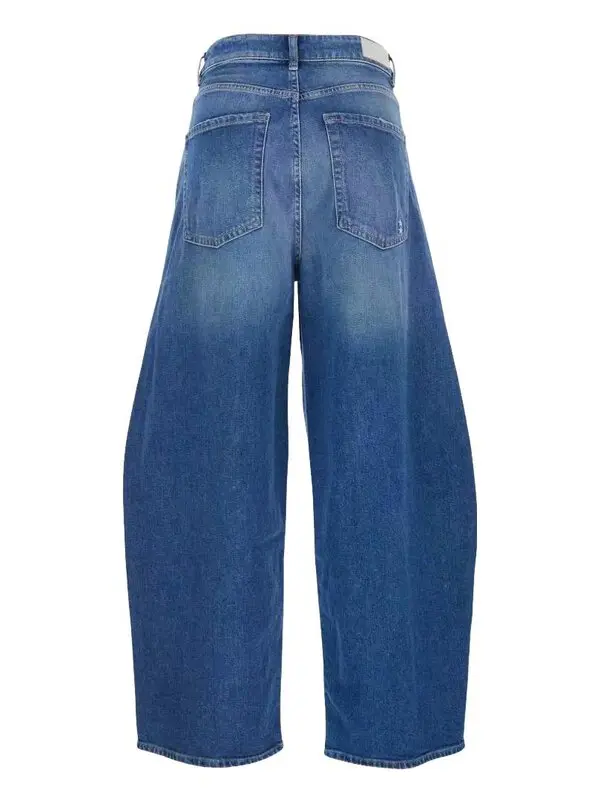 ICON DENIM LOS ANGELES Wide-leg Button Jeans - Blue