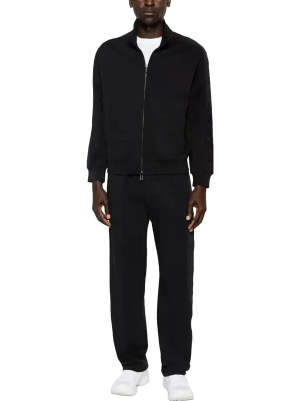 Emporio Armani Sweatshirt With Zip Detail - Black