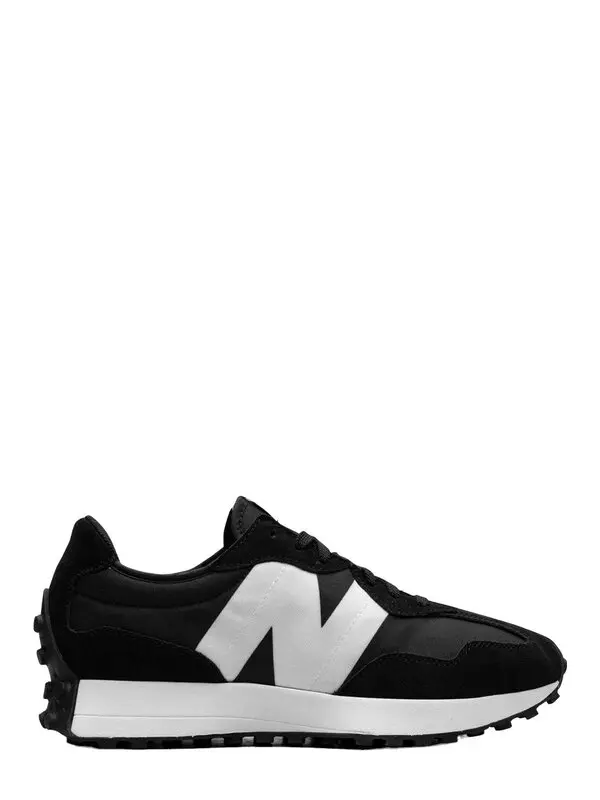NEW BALANCE 327 Leather Sneakers - Black