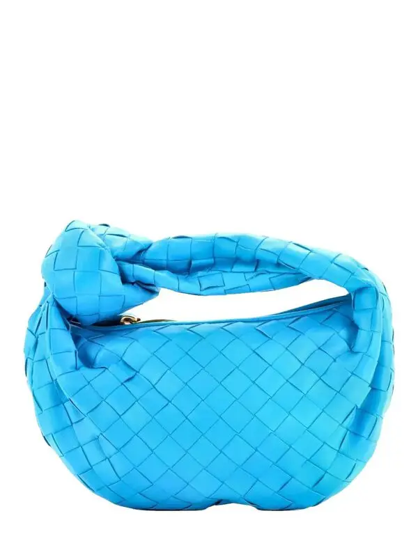 Bottega Veneta Bv Jodie Intrecciato Nappa Mini Hobo Bag - Blue