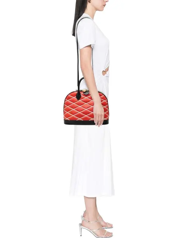 LOUIS VUITTON Alma Malletage Pm Satchel - Black