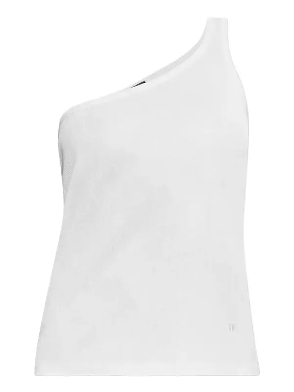 TOM FORD One-shoulder Ribbed Top - White