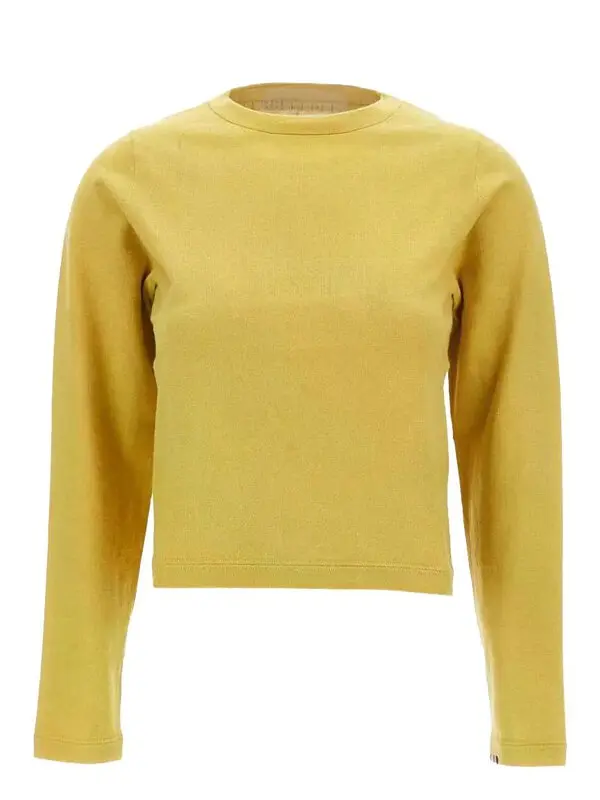 Extreme Cashmere Lisa Crew Neck Long Sleeve Top - Yellow