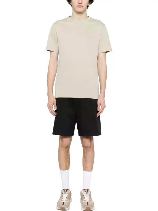 Michael Kors Logo-embroidered Cotton T-shirt - Neutrals