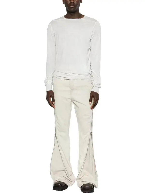 Rick Owens Side Zip Jeans - Neutrals