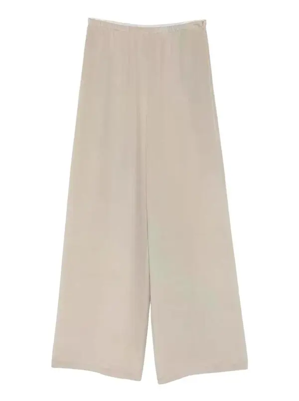 Max Mara Wide Leg Elasticated Waistband Trousers - Neutrals