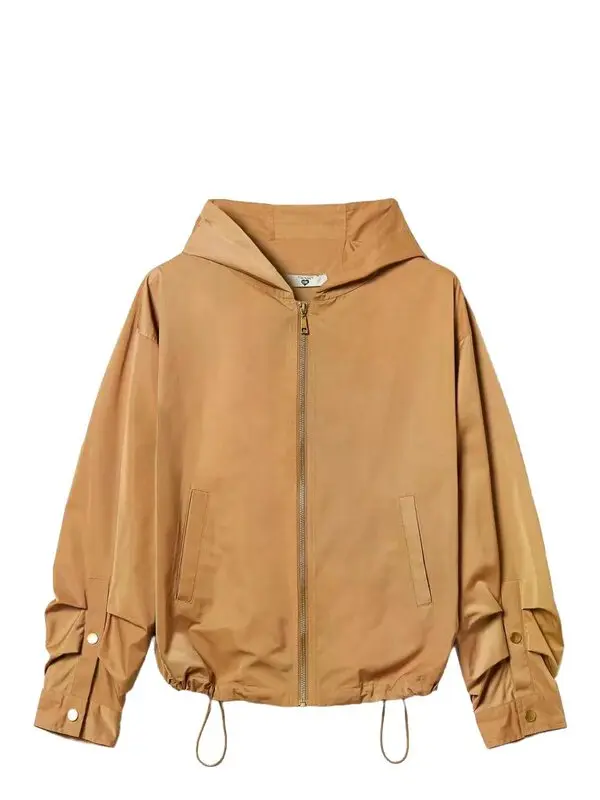 TWINSET Taffeta Jacket With Pleats - Neutrals