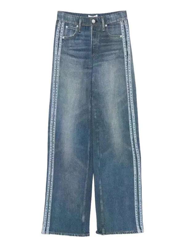 Rag & Bone Denim Print Track Pants - Blue