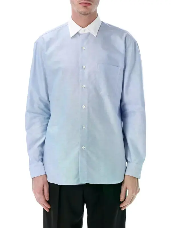 SALVATORE PICCOLO Alberto Pocket Shirt - Blue