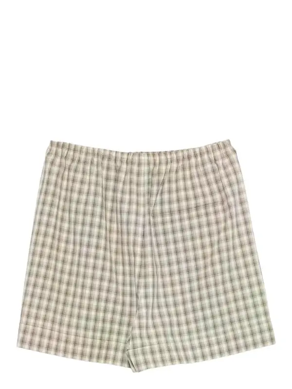 Nanushka Hira Relaxed Fit Check Shorts - Neutrals