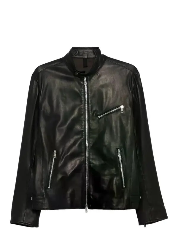 Tagliatore Zip Biker Jacket - Black