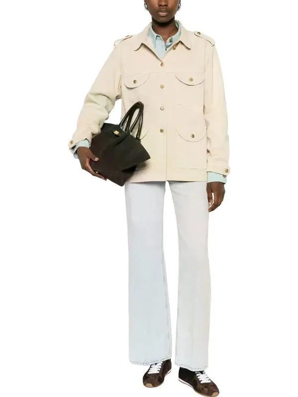 BLAZÉ MILANO Nariida Flap-pocket Jacket - Neutrals
