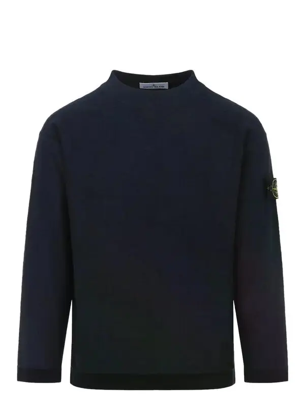 Stone Island Logo-patch Sweatshirt - Blue