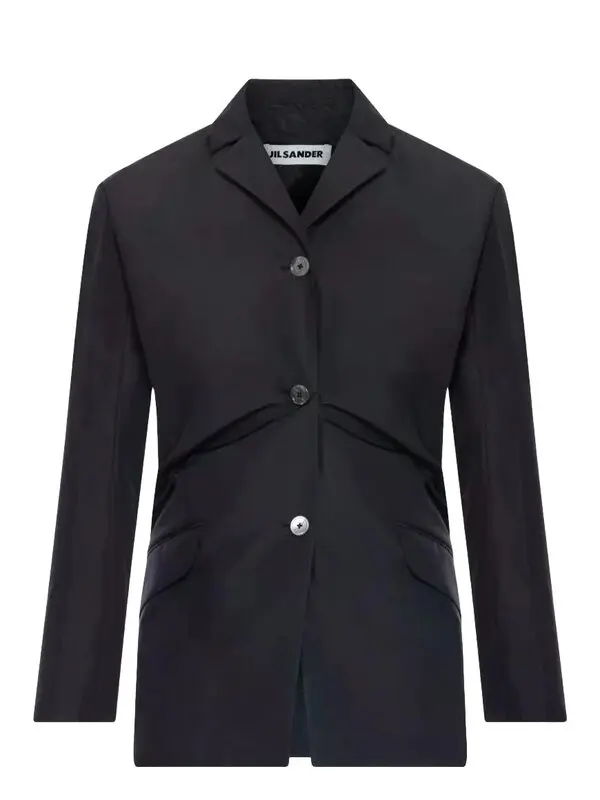 JIL SANDER Button Blazer - Black